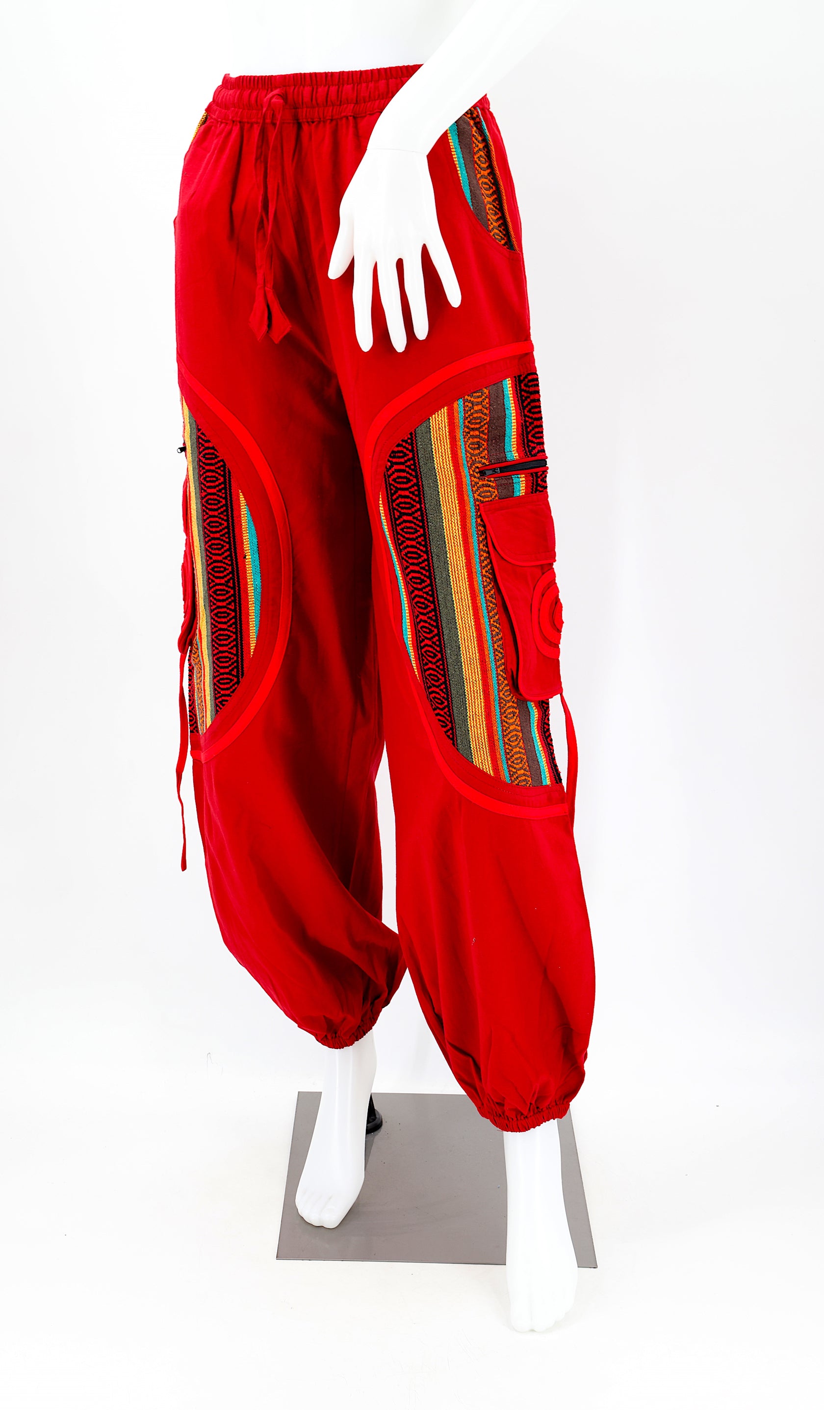 Cotton Hippie Handmade Harem Plain Gheri Mix Bohemian Pants – Himalaya ...