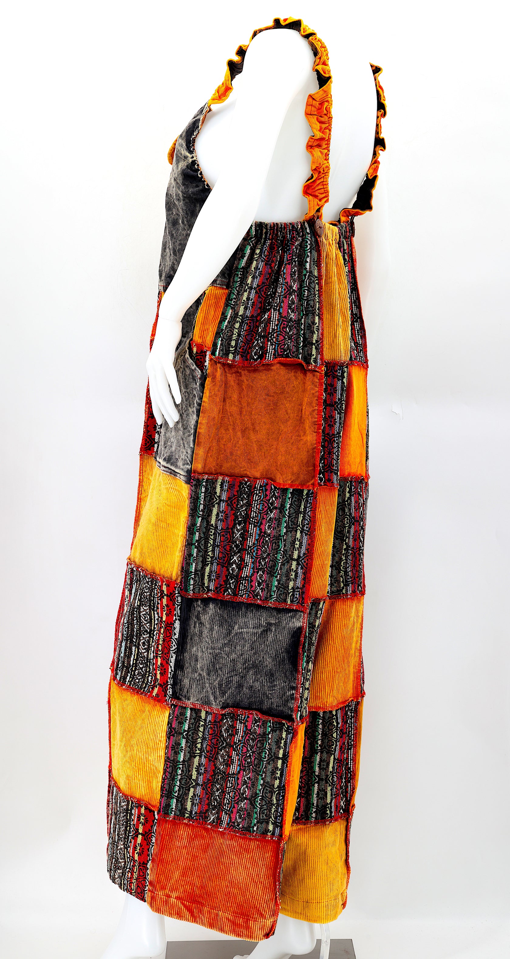 Cotton Hippie Handmade Gheri Patchwork Corduroy Mix Wide Leg Bohemian ...