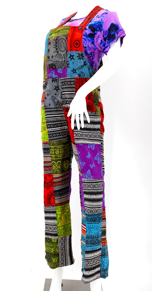 Cotton Hippie Handmade Gheri Patchwork Pant Style Bohemian Overalls ...